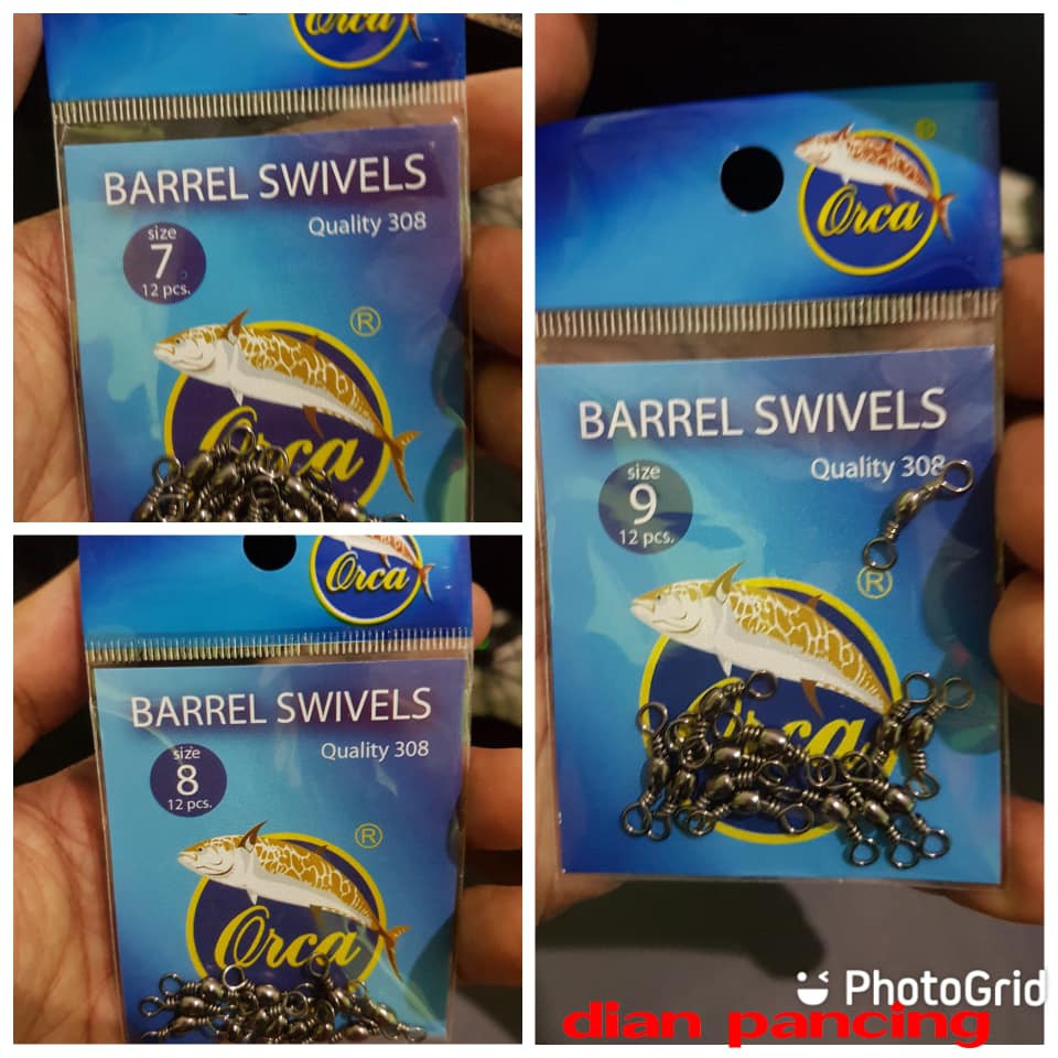 Jual Swivel Pancing / Swivel ORCA no.7,8 atau 9 isi 12pcs | Shopee ...
