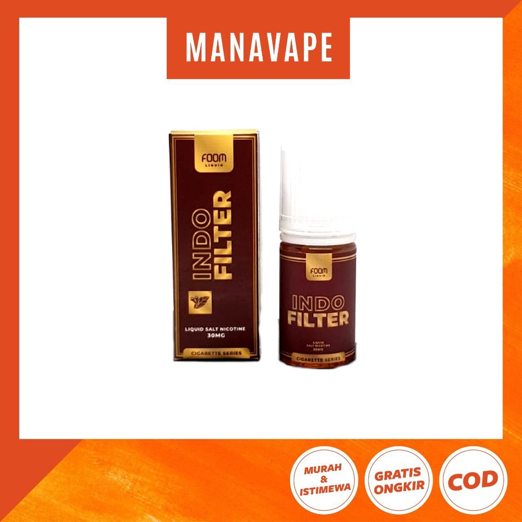 Jual FOOM INDO FILTER SALT NIC 30ML | Shopee Indonesia
