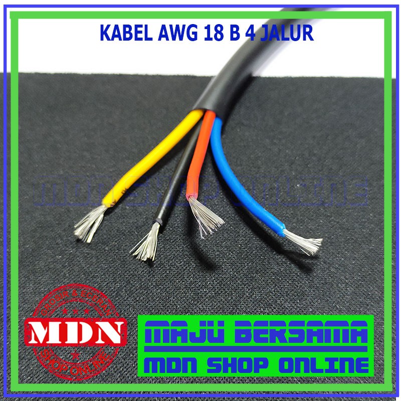 Jual Kabel AWG 18 Besar 4 Jalur Original | Shopee Indonesia