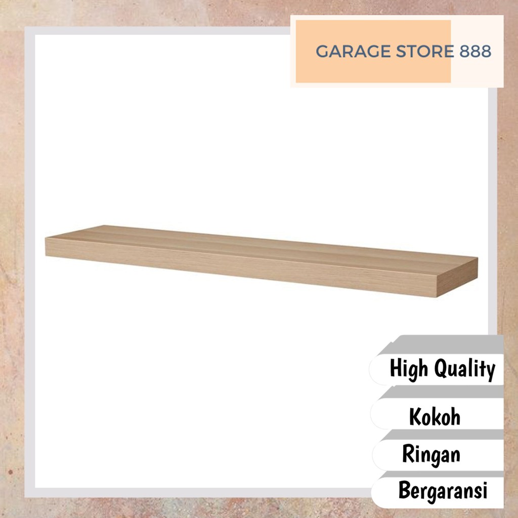 Jual Rak Hiasan Dekorasi Dinding Floating Minimalis Kayu Gantung Ruang ...