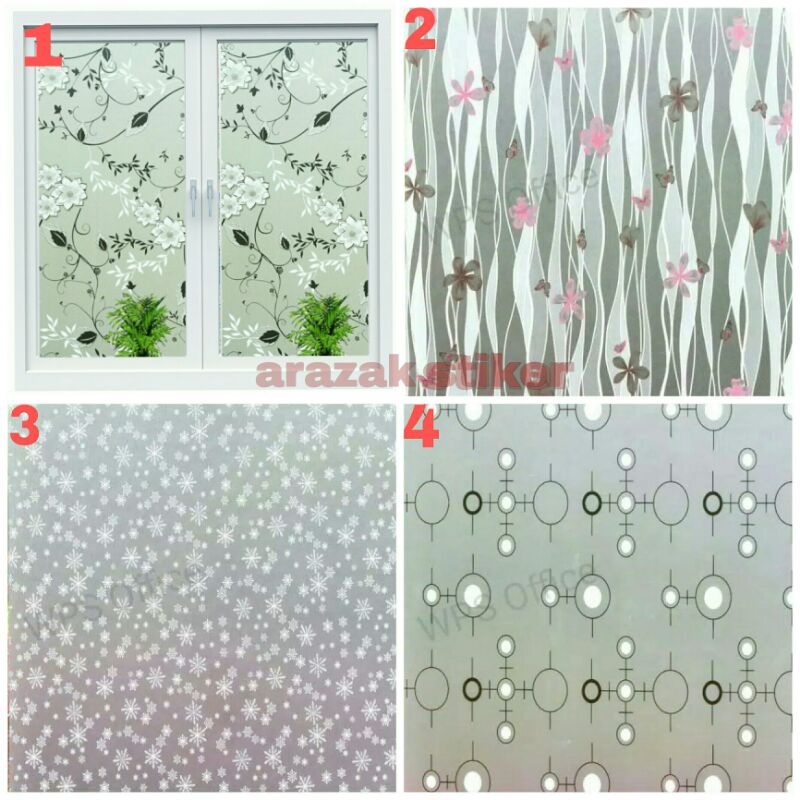Jual STIKER KACA RUMAH/STIKER/STIKER MOTIF/STICKER/STIKER KACA FILM ...
