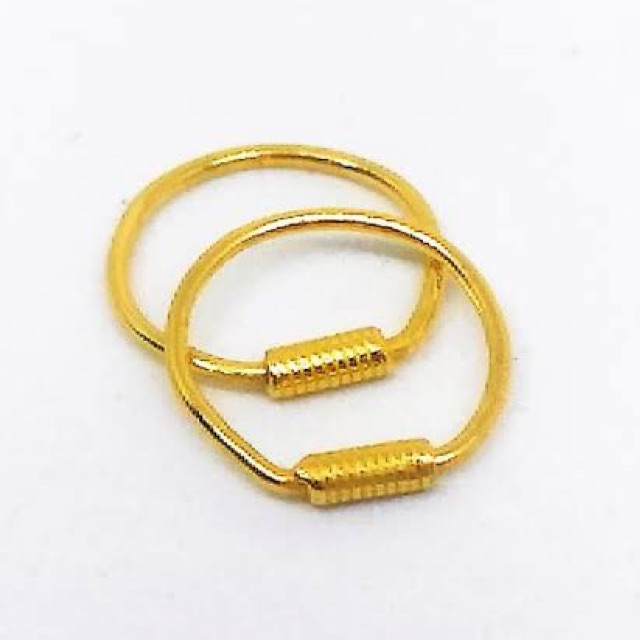 Jual Anting Bayi Kenip 24 Karat 1/2 gr Earring Baby Newborn 0.5 g ...
