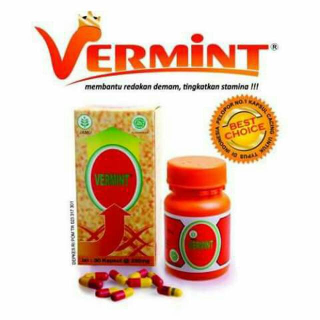 Jual Vermint kapsul cacing isi 30 kapsul - obat herbal typus dan DBD ...