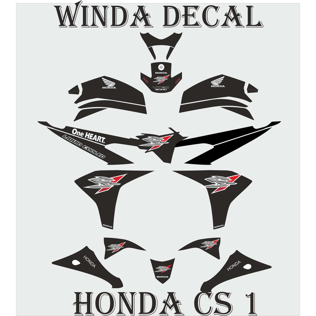 Jual decal cs 1 motif simple | Shopee Indonesia