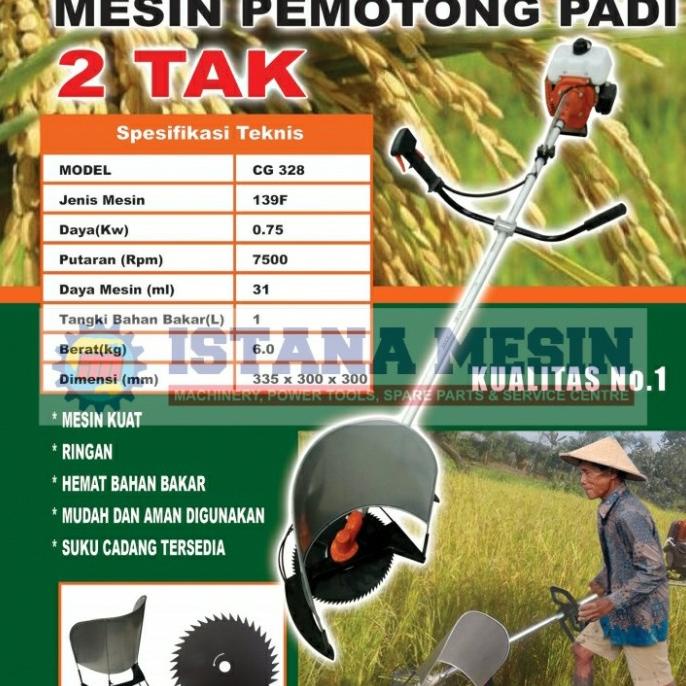 Jual MESIN POTONG PEMOTONG PADI PANEN PADI PADDY REAPER TASTO CG328 ...