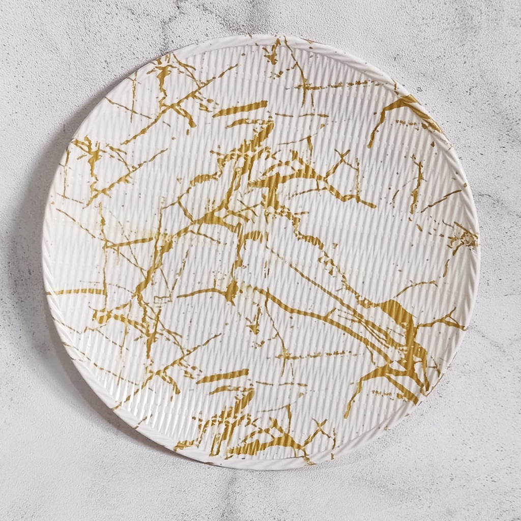 Jual BAITII PIRING PLATING CAFE PLASTIK MOTIF MARBLE KAYU FOOD ...