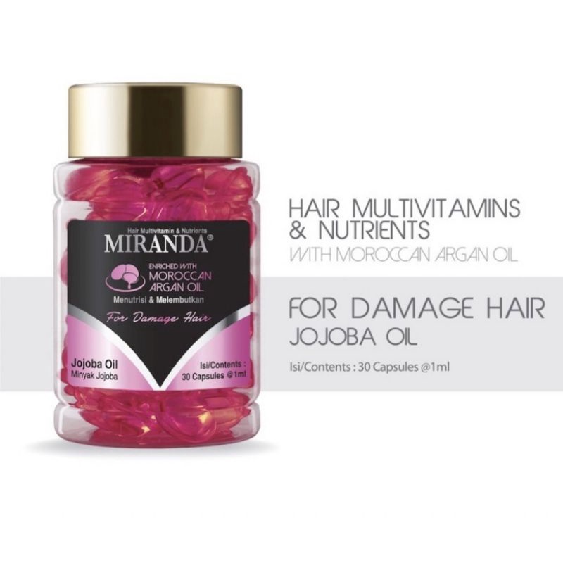 Jual Miranda Hair Vitamin (vitamin Rambut) jar 30 Capsules 1 Ml ...