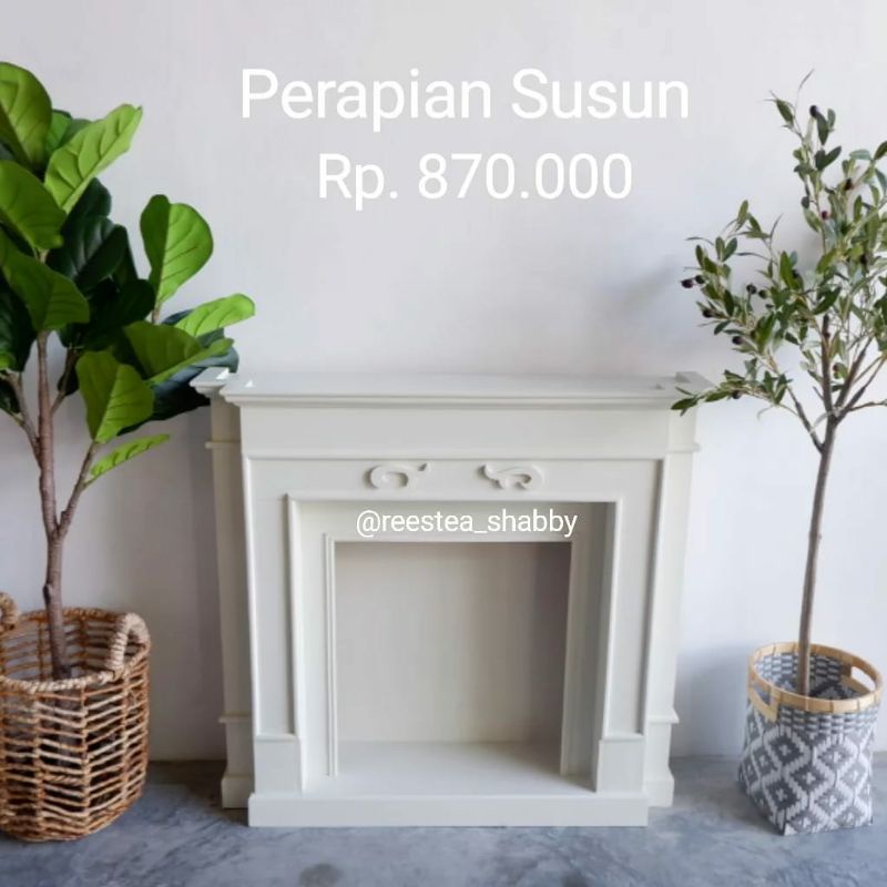 Jual Meja Perapian Susun READY STOCK Rak fireplace Aesthetic meja foyer ...