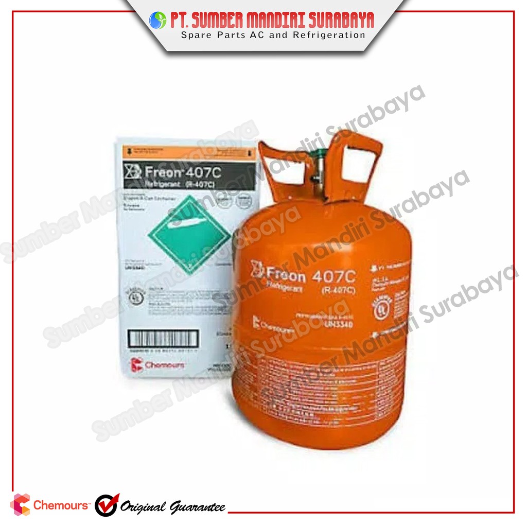 Jual Freon AC R407 Chemours made in China / Shanghai / R 407 c @11,3 kg | Shopee Indonesia