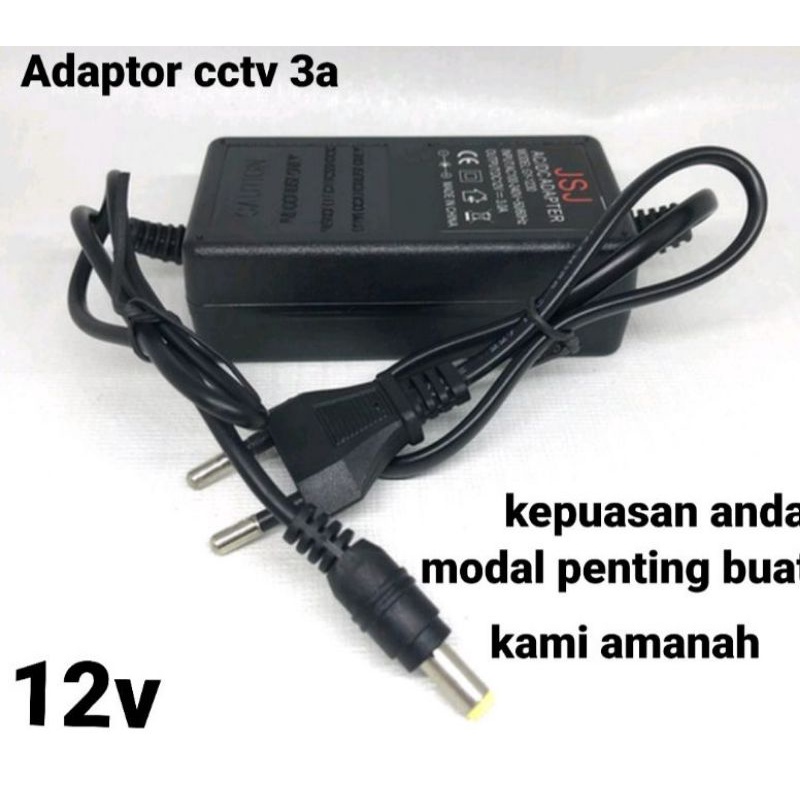 Jual Adaptor cctv lampu led 12v 3a | Shopee Indonesia