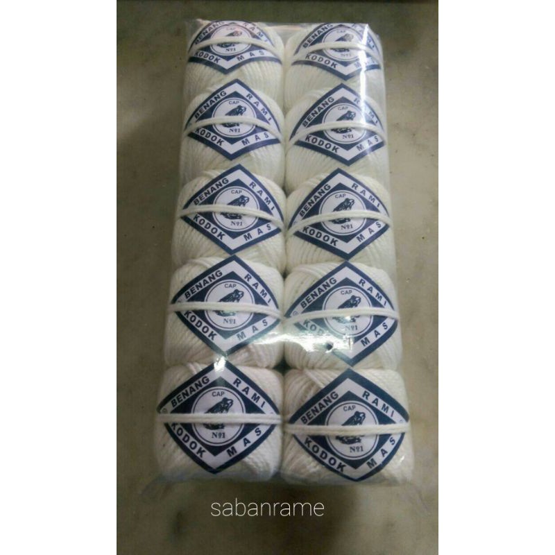 Jual BENANG KASUR /BENANG RAMI 1 PACK ISI 10 PCS | Shopee Indonesia