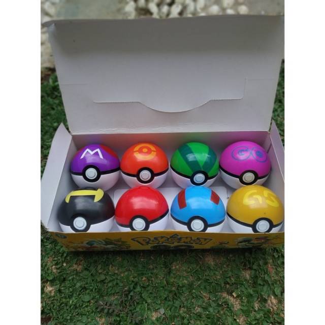Jual Mainan anak pokeball master pokemon GO surprise ukuran besar bola ...