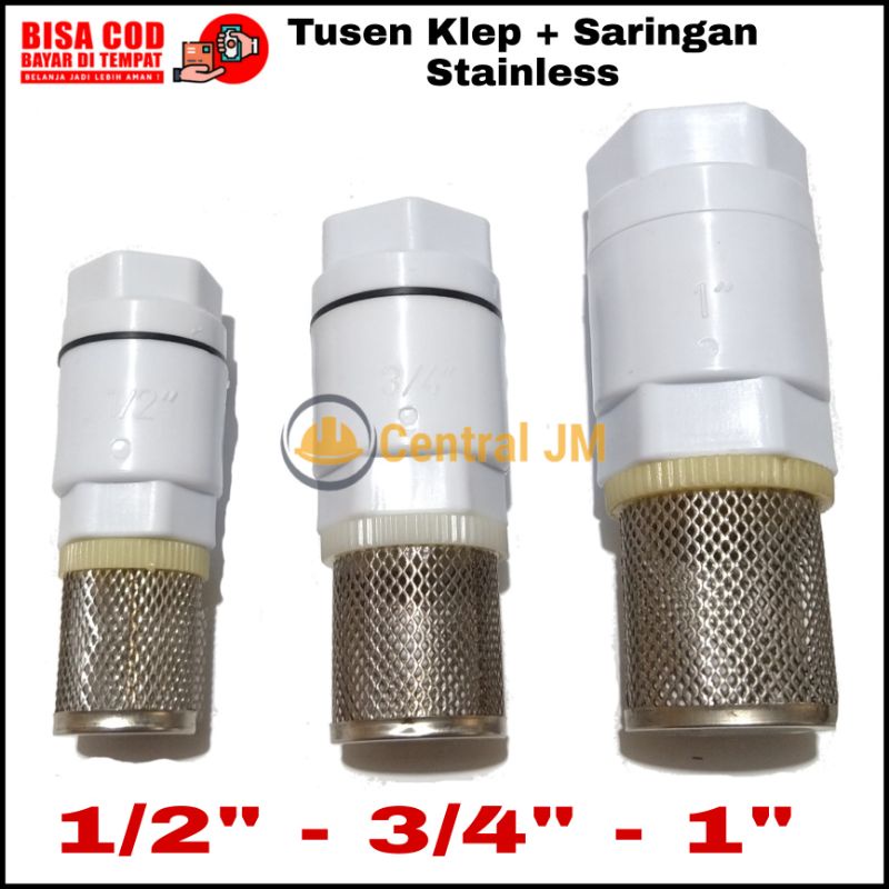 Jual Tusen Klep Elva Saringan Stainless Ukuran [ 1/2 - 3/4 - 1 ] INCH ...