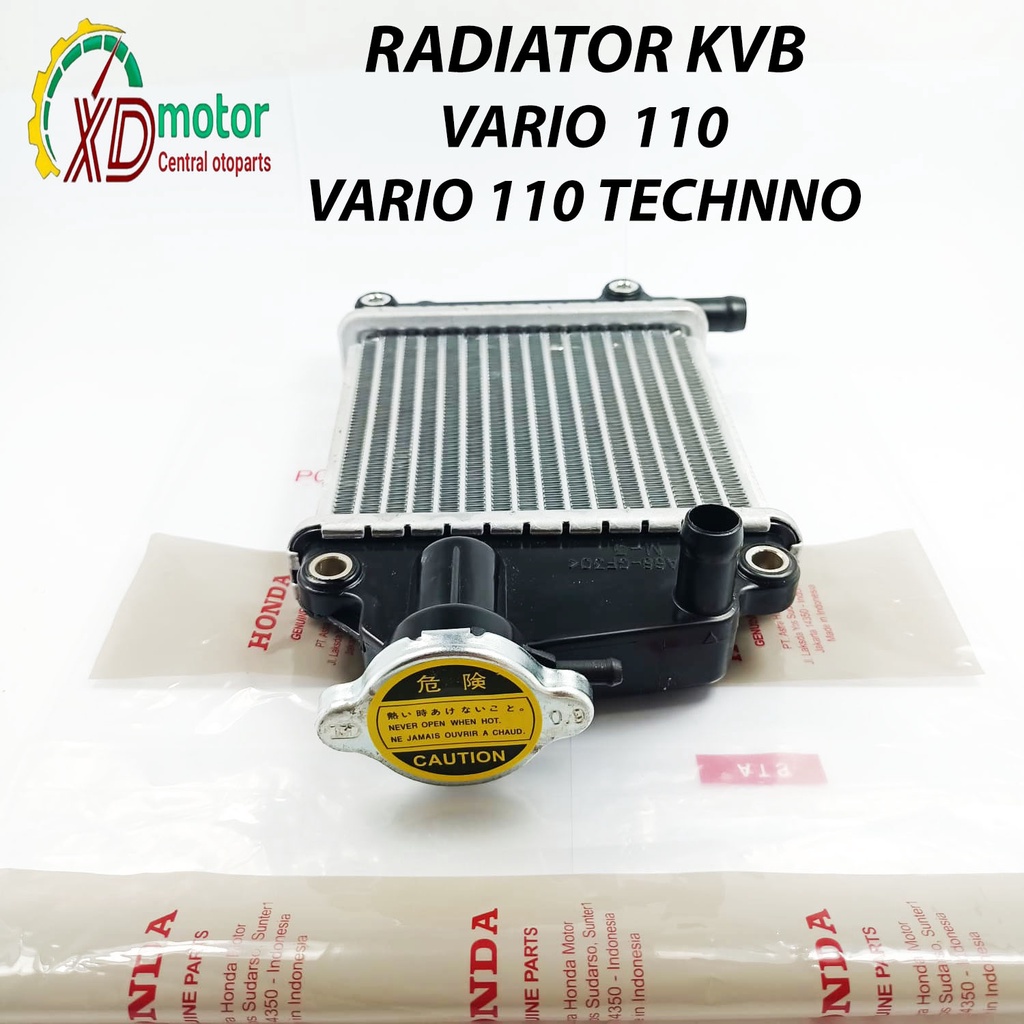 Jual RADIATOR KVB VARIO 110 KARBU TECHNO HONDA KUALITAS ASLI ORIGINAL ...