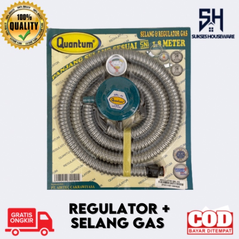 Jual Regulator Quantum Paket Selang tipe QRL-032 Plus Regulator ...