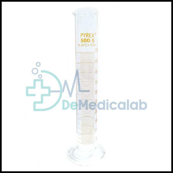 Jual Gelas Ukur Kaca / Measuring Cylinder Glass Pyrex Rrc 500 Ml ...