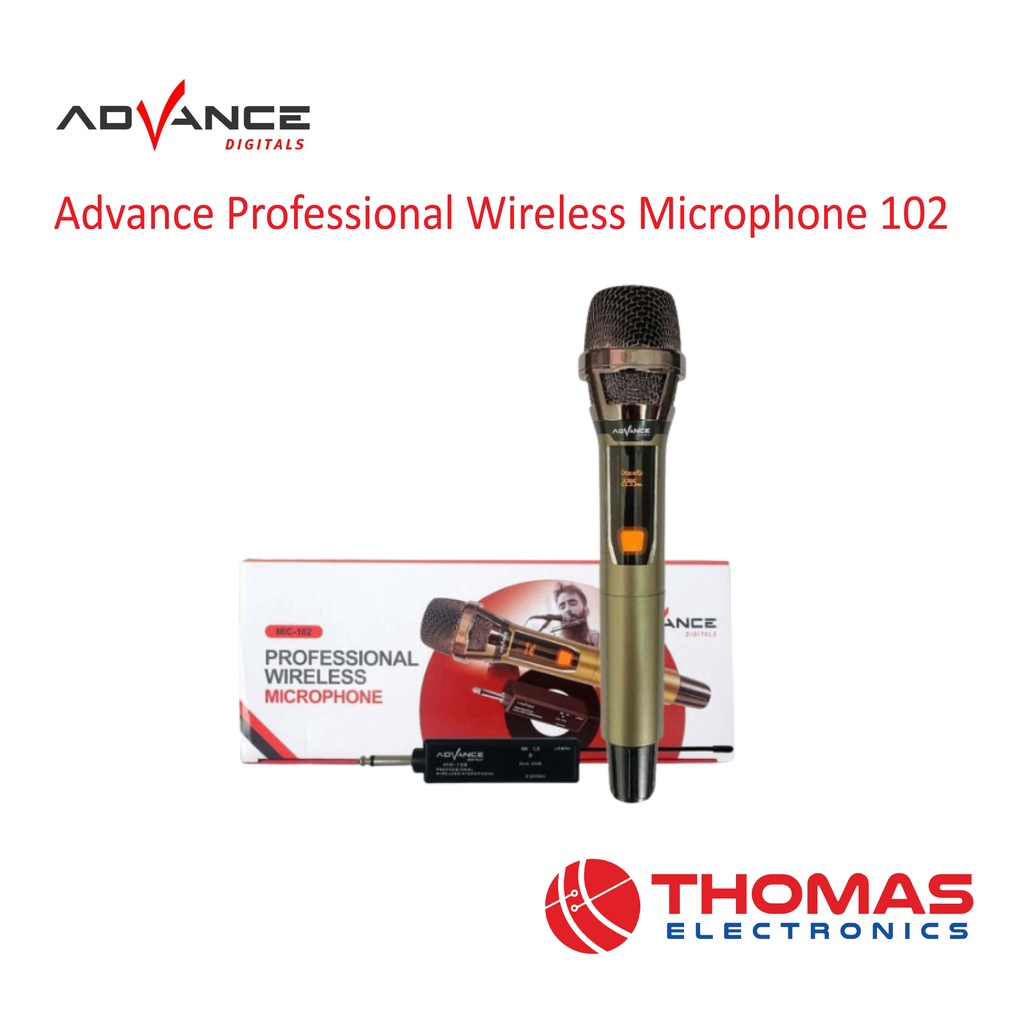 Jual Advance Professional Wireless Microphone 102 Original GARANSI ...