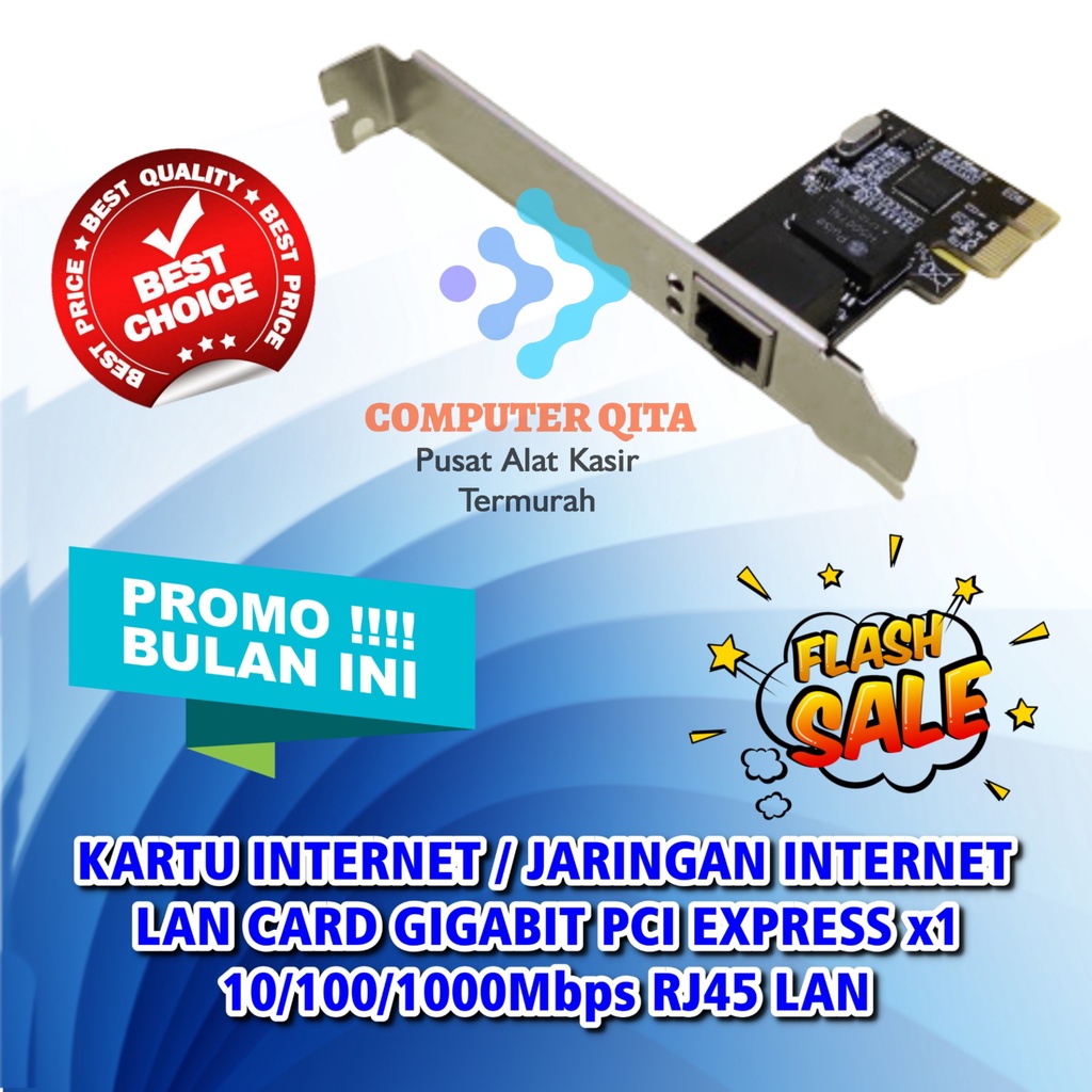 Jual LAN Card PCI Express Gigabit 1000MB / Ethernet / Kartu Jaringan ...
