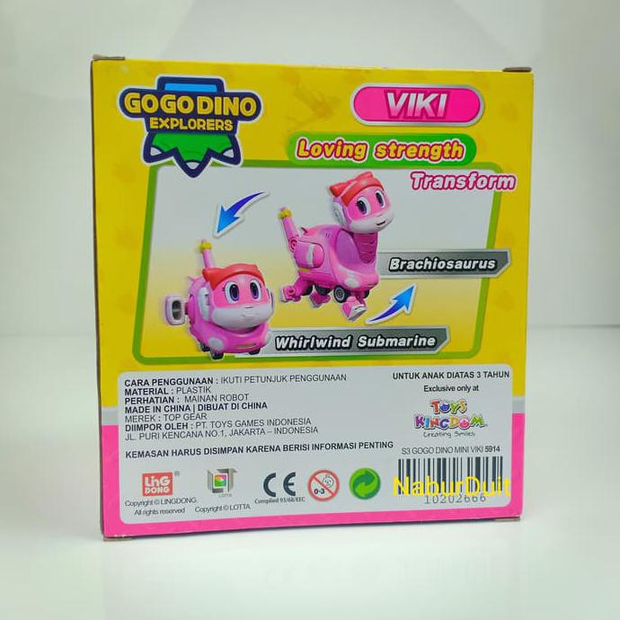 Jual GOGO DINO MINI TRANSFORMATION SERIES VIKI ORIGINAL UKURAN KECIL | Shopee Indonesia