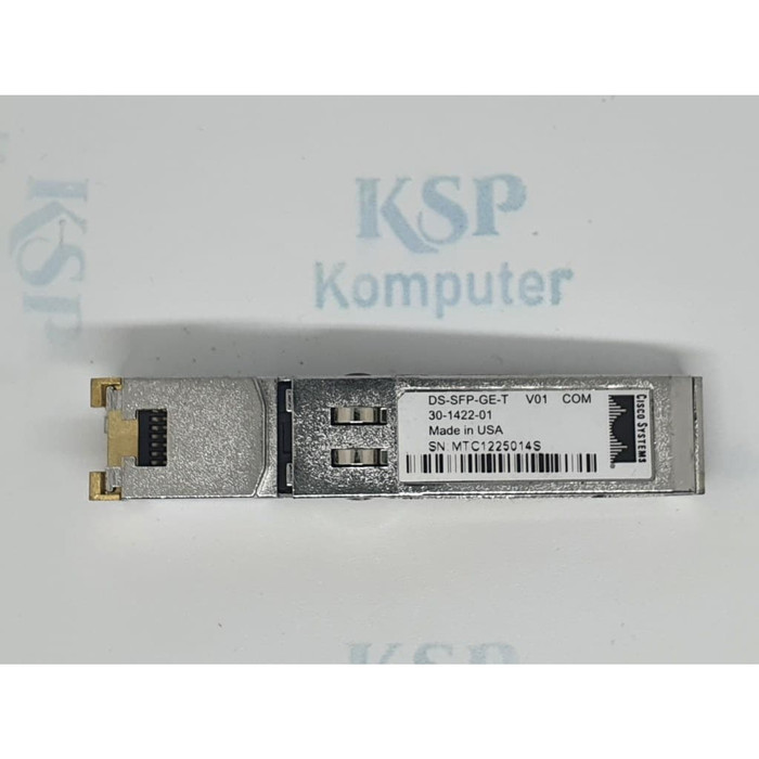Jual Cisco SPF RJ 45 DS-SFP-GE-T V01 Module 30-1422-01 | Shopee Indonesia