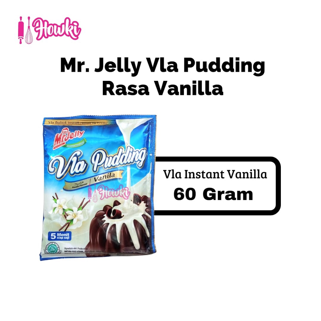 Jual Mr Jelly Vla Pudding Vanilla 60gr - Vla Bubuk Instan. | Shopee ...
