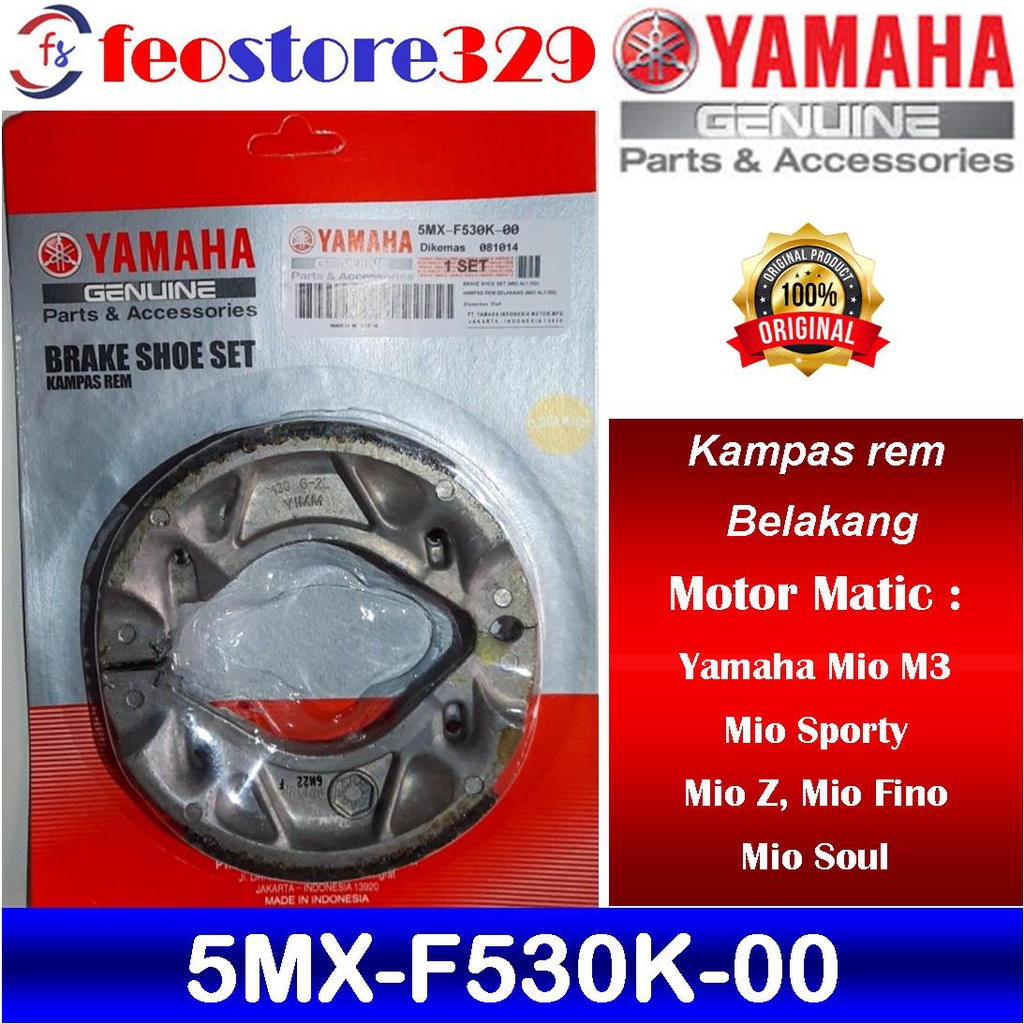 Jual KAMPAS REM BELAKANG MOTOR YAMAHA MATIC, MIO DAN LAIN-LAIN 5MX ...