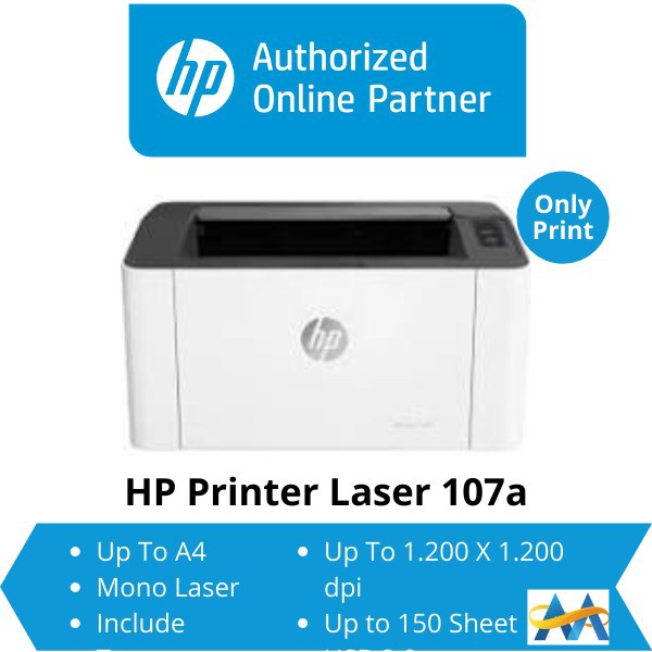 Jual HP Laserjet 107a 107 a Monochrome Laser Printer (Toner HP 107A ...