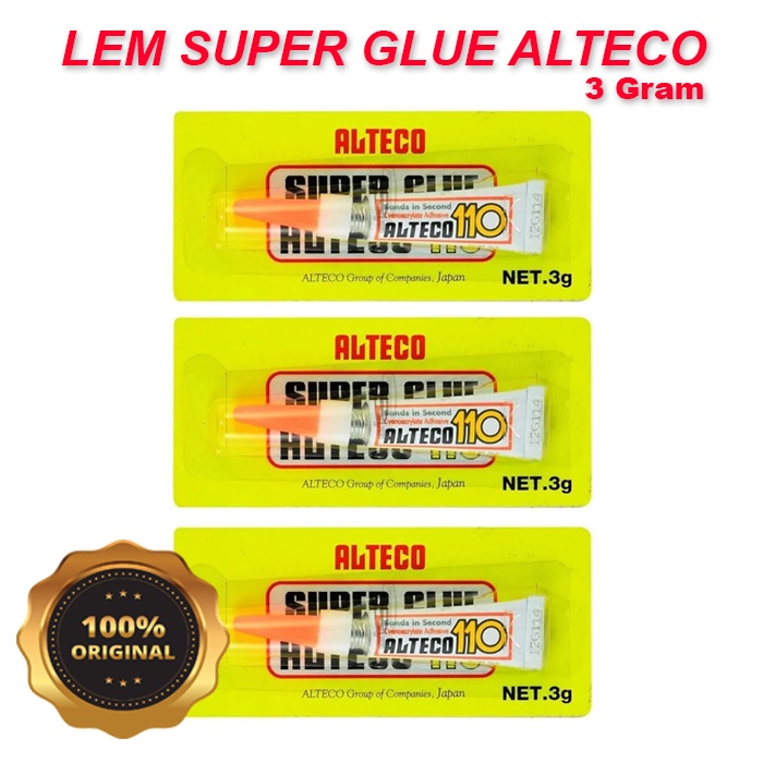 Jual LEM SUPER GLUE ALTECO 3 GRAM / LEM BESI ALTECO 3 GRAM | Shopee ...