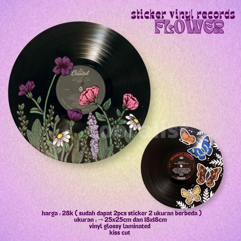 Jual [ sticker ] vinyl record aesthetic | Shopee Indonesia