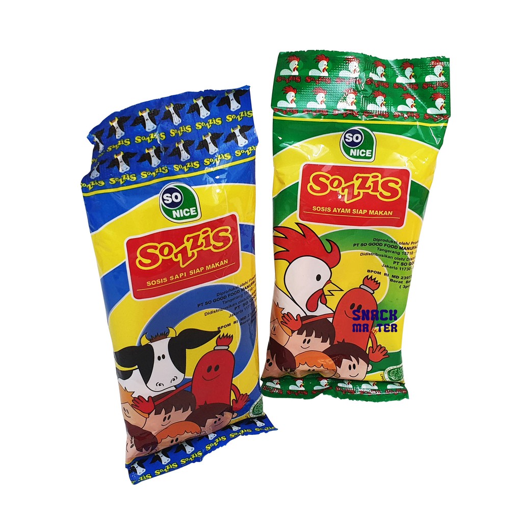 Jual So Nice Sozzis Sosis Siap Makan - Netto 75 gr (Isi 3 pcs) | Shopee ...