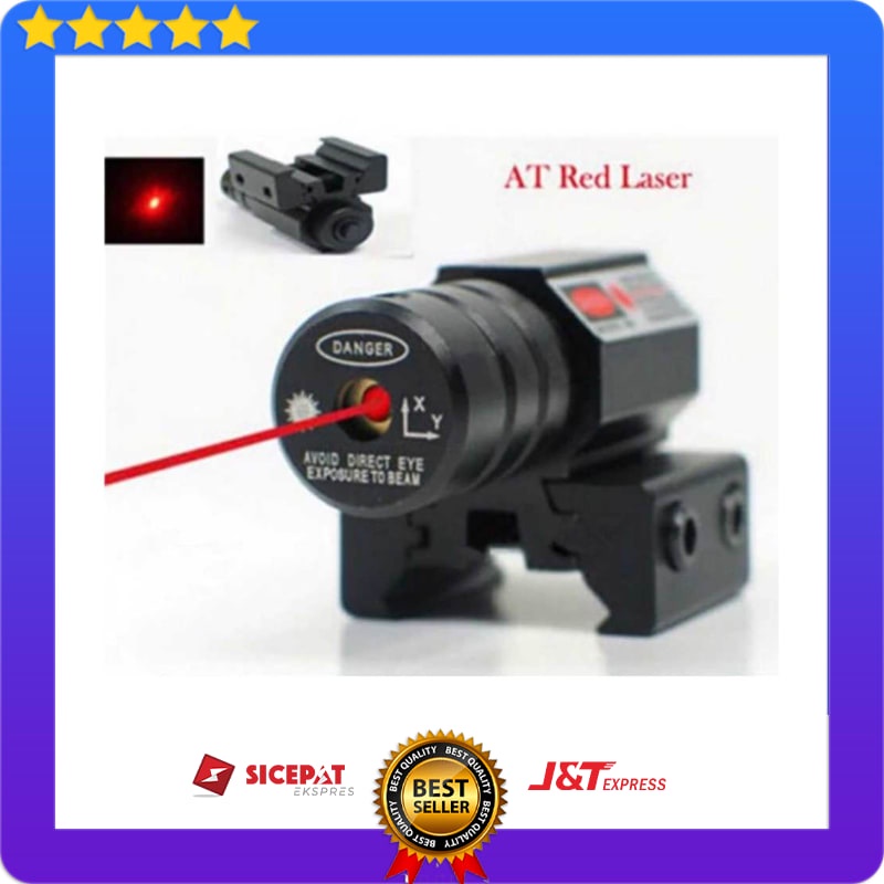 Jual Tactical Red Dot Laser Gun Picatinny Mount Airsoft Rifle - Laser Red Dot Senapan Airsoft ...