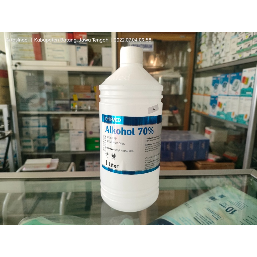 Jual Alkohol 70 % 1 liter / Alkohol 1 liter 70% / Alkohol 70 Persen ...