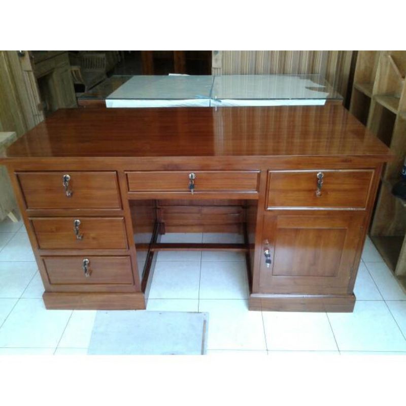 Jual MEJA KANTOR MEJA KERJA ukuran 150x60x75 | Shopee Indonesia