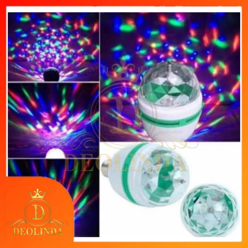 Jual LAMPU DISKO | DISKO FULL WARNA LED | PUTAR COLOUR RAINBOW | Shopee ...