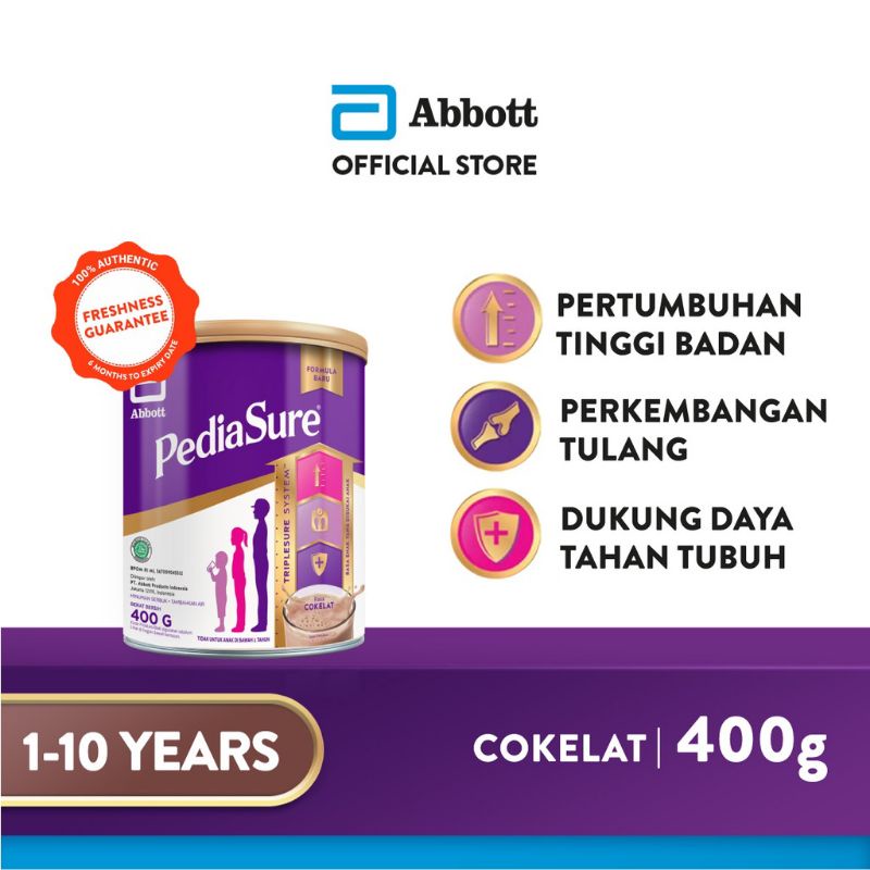 Jual Pediasure Coklat, classic milky madu dan vanilla 400gr (kemasan baru 380gr) | Shopee Indonesia