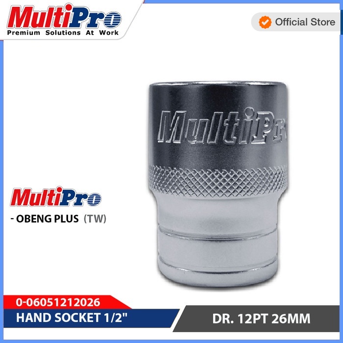 Jual MULTIPRO - KUNCI SOCK 6PT / HAND SOCKET 1/2" DR 6PT - GARANSI RESMI 1 TAHUN | Shopee Indonesia