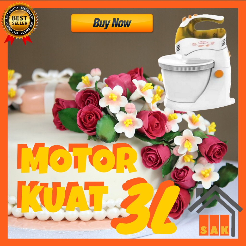 Jual Stand Mixer MASPION / Mikser duduk Maspion MT-1191 Kapasitas 3L ...