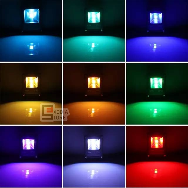 Jual Lampu Sorot Emico SMD LED 10 watt SNI IP65 Lampu Tembak Floodlight Lampu Hias RGB dengan ...