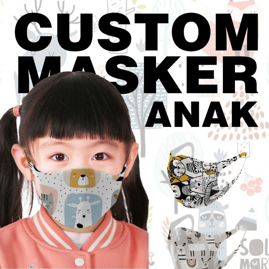 Jual Custom Masker Anak - Scuba Fullprint | Shopee Indonesia