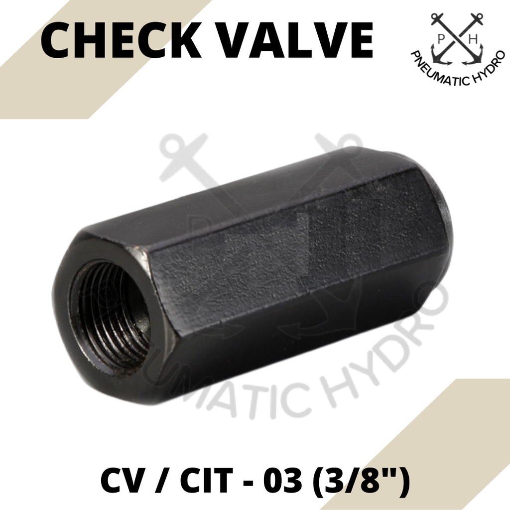 Jual HYDRAULIC CHECK VALVE CV-03 / CIT-03 drat 3/8inch | Shopee Indonesia