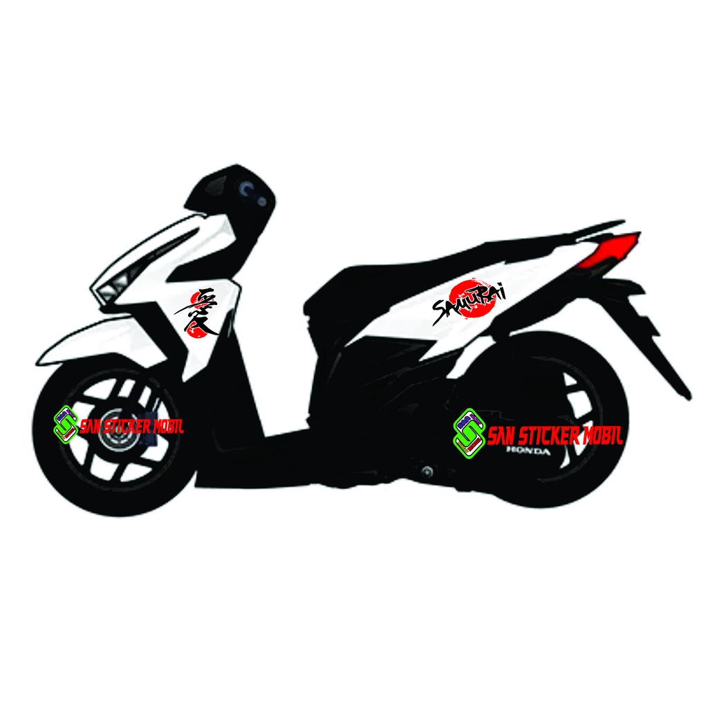 Jual STICKER MOTOR VARIO TULISAN SAMURAI BEBAS CUSTOM NAMA DAN WARNA ...