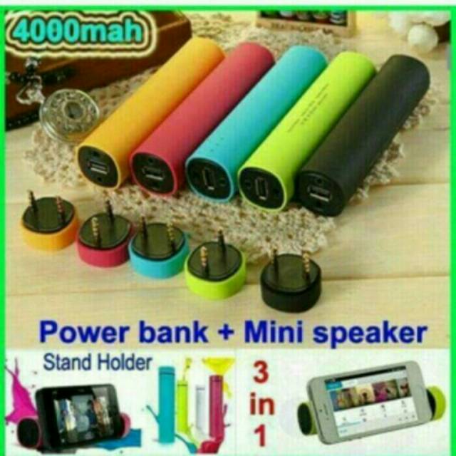 Jual POWER JAM 3 in 1 ( powerbank + Speaker + Standing) | Shopee Indonesia