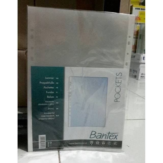 Jual SHEET PROTECTOR F4 BANTEX 8843 - 20 lbr | Shopee Indonesia