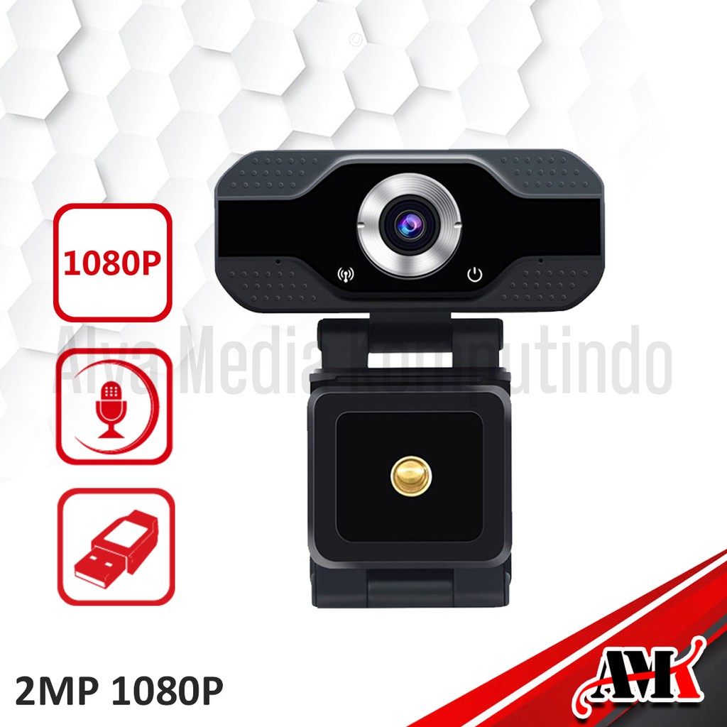 Jual Webcam 2MP 1080P Full HD dengan Microfon Webcam 2MP Murah | Shopee ...