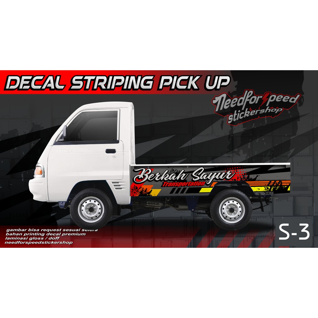 Jual DECAL STICKER ALL PICKUP T120SS , FUTURA , L 300 , NEW CARRY ...