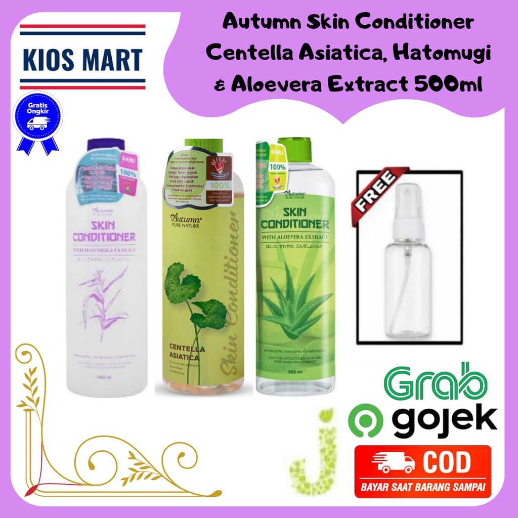Jual Autumn Skin Conditioner Centella Asiatica 500ml BPOM | Shopee ...