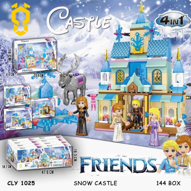Jual CLY1025 Frozen Snow House Blok BLock Balok Bricks | Shopee Indonesia