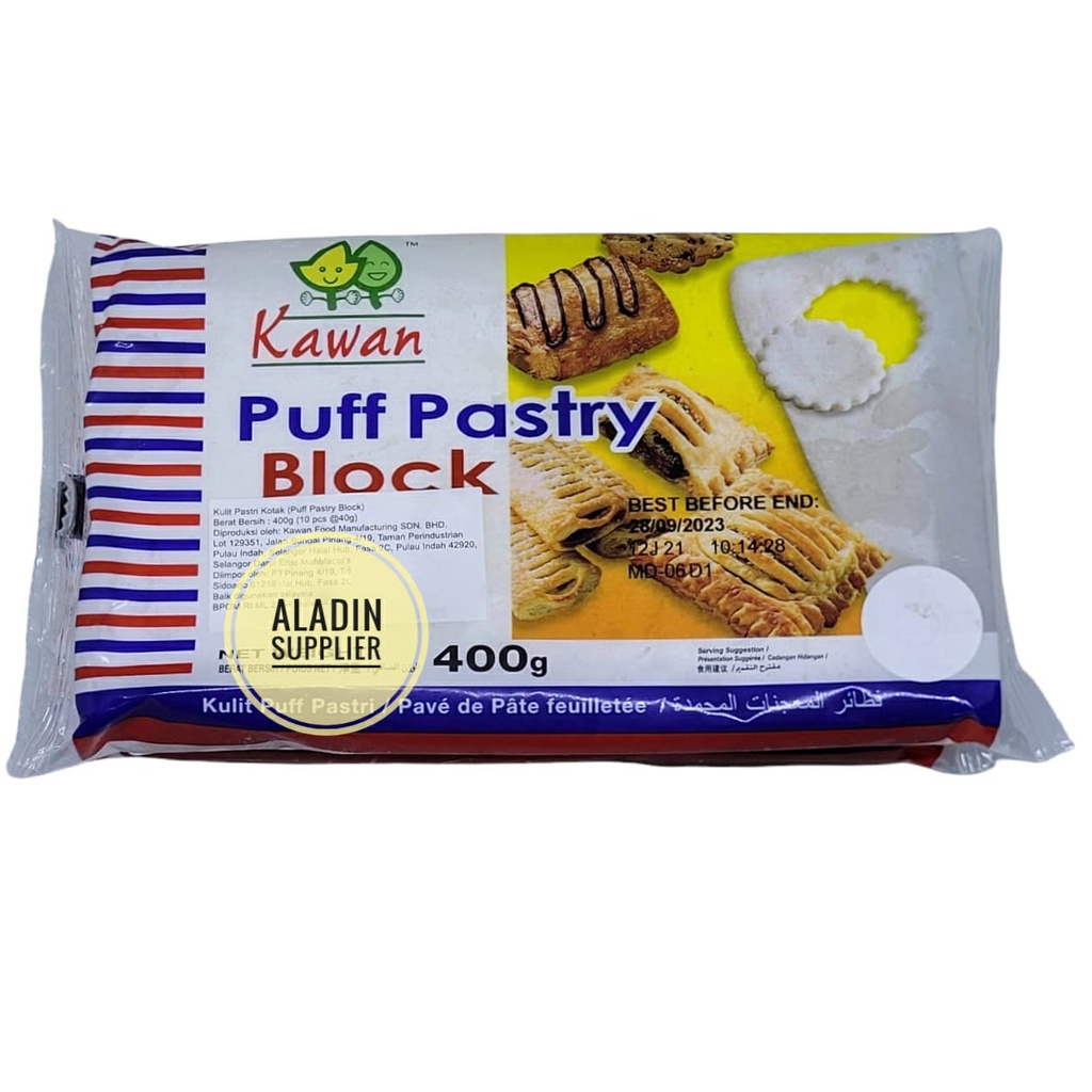 Jual Kawan Food Puff Pastry Block / Kulit Pastry Kotak 400gr | Shopee ...