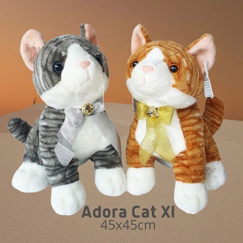 Jual BONEKA KUCING ADORA CAT XL BELL SISIR 45X45 CM | Shopee Indonesia