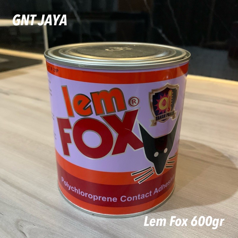 Jual LEM FOX 600gr ORANGE aibon kaleng HPL PVC sheet kayu triplek papan ...
